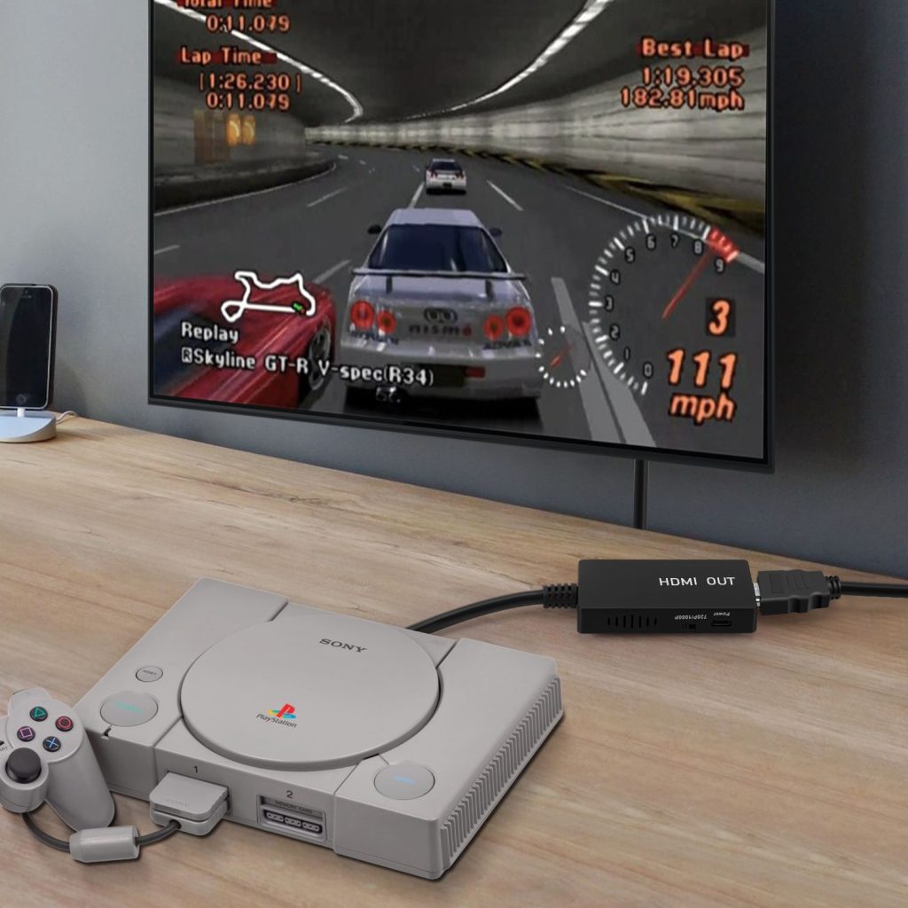 TNP PS2 HDMI Converter – AV HDMI Adapter Cable for PlayStation 2 / 3 ...