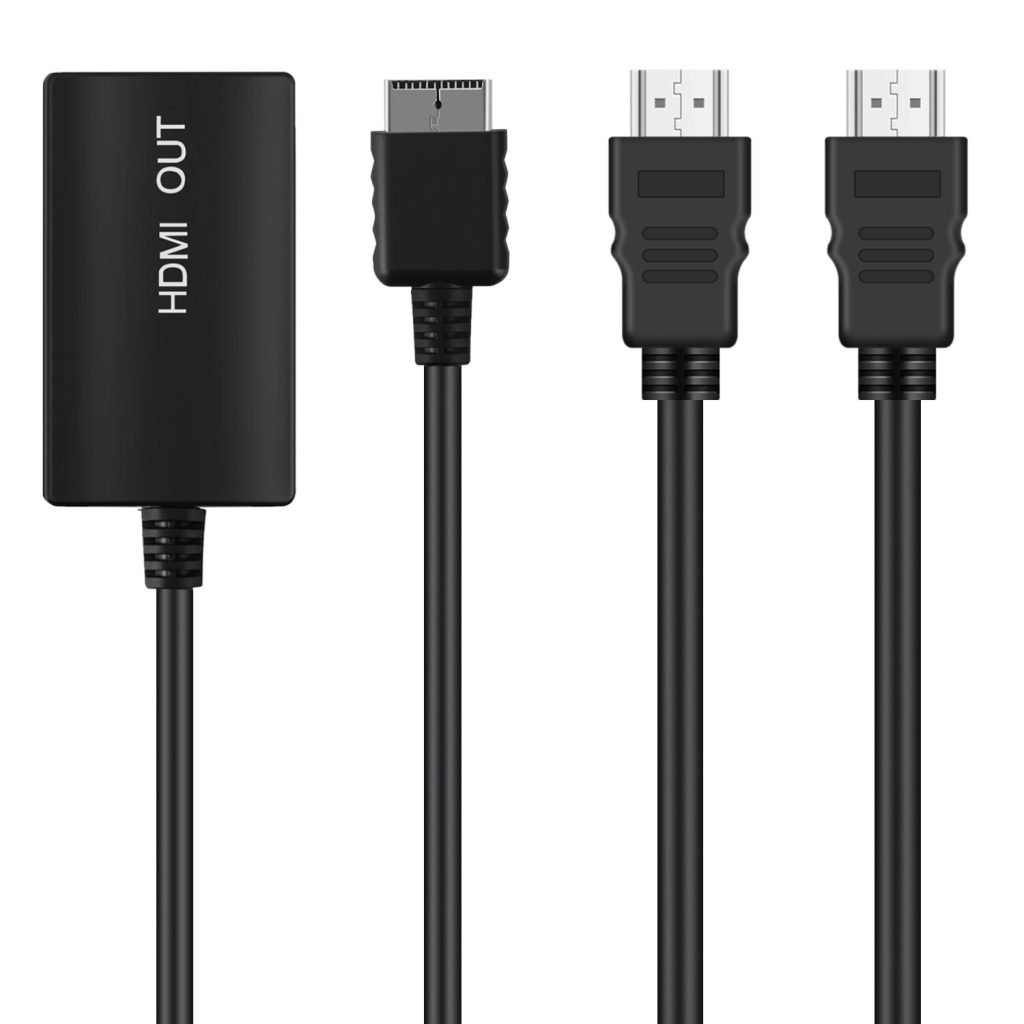 TNP PS2 HDMI Converter – AV HDMI Adapter Cable for PlayStation 2 / 3 ...
